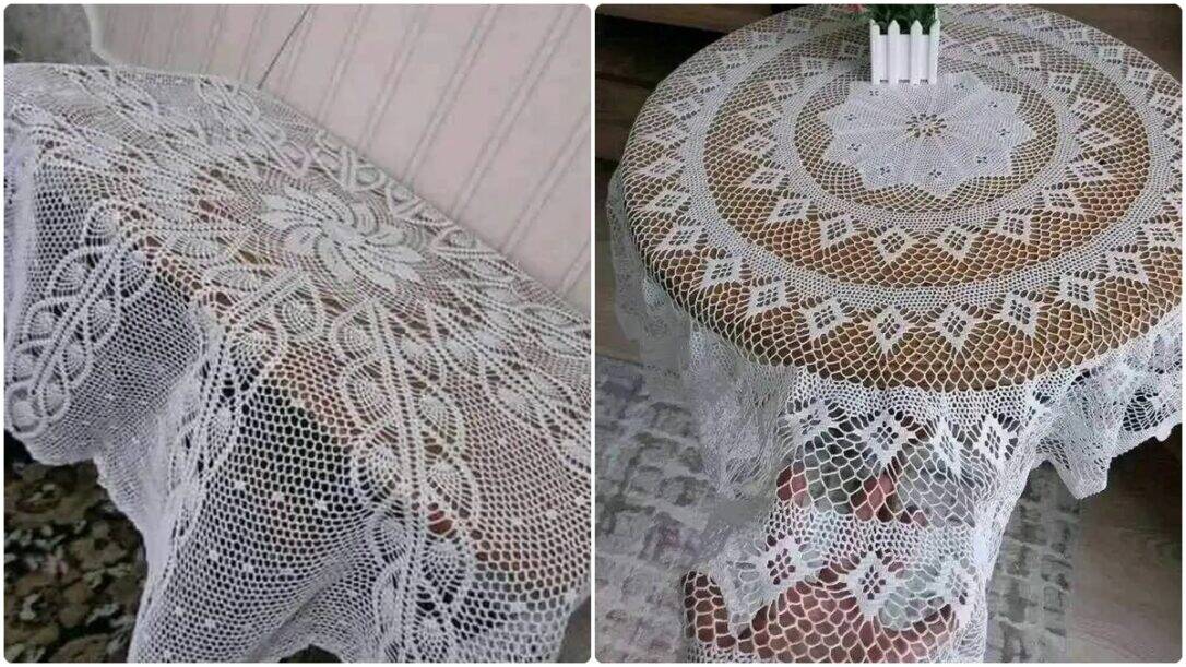 Veja 20 Toalhas de Mesa em Crochê com Gráficos para Decorar!