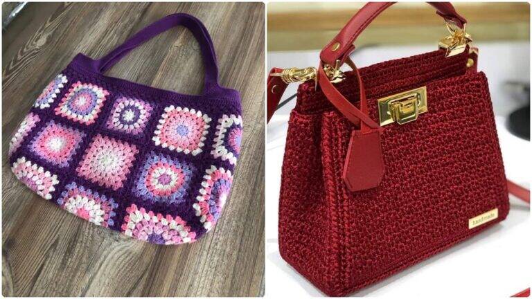 25 Bolsas de Crochê para Você se Inspirar: Peças Charmosas e Elegantes!