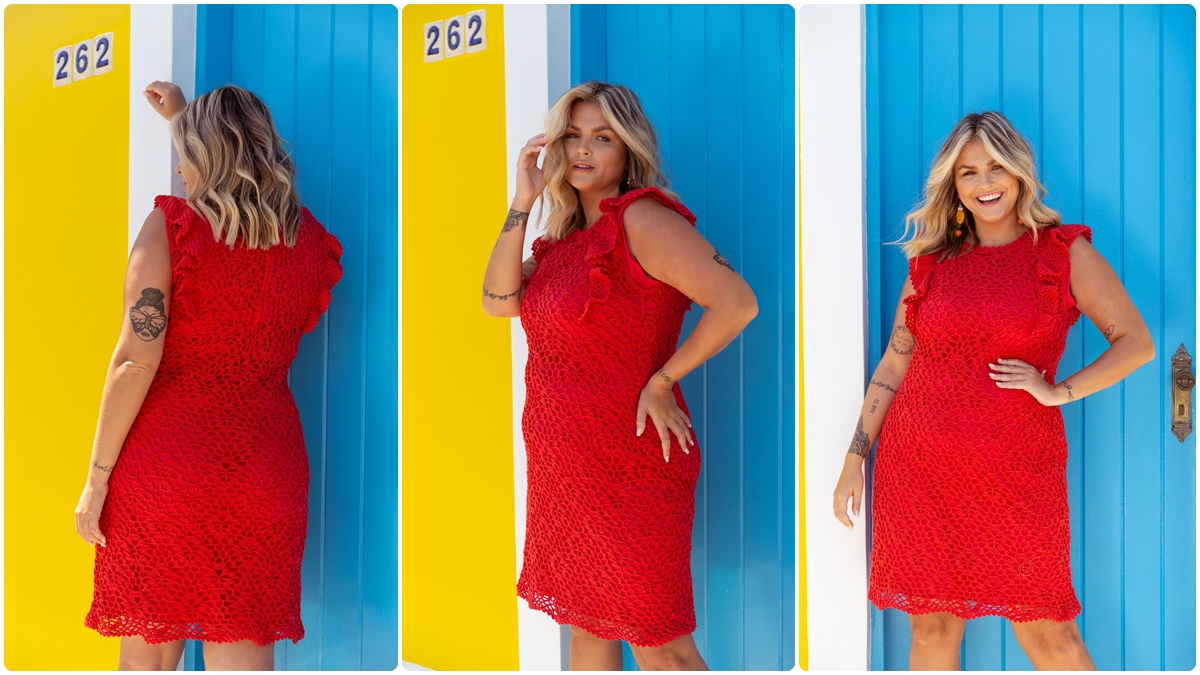 Vestido de Crochê Primavera: Modelo Charmoso que Encanta!