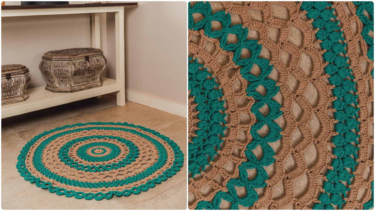 Tapete de Crochê Apolo: Elegância Artesanal para Decorar!