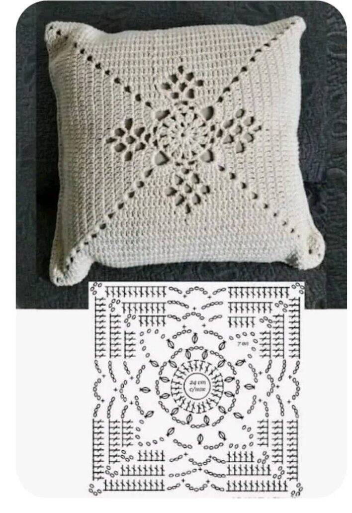 Escolha entre 12 almofadas de crochê para decorar seu lar com estilo
