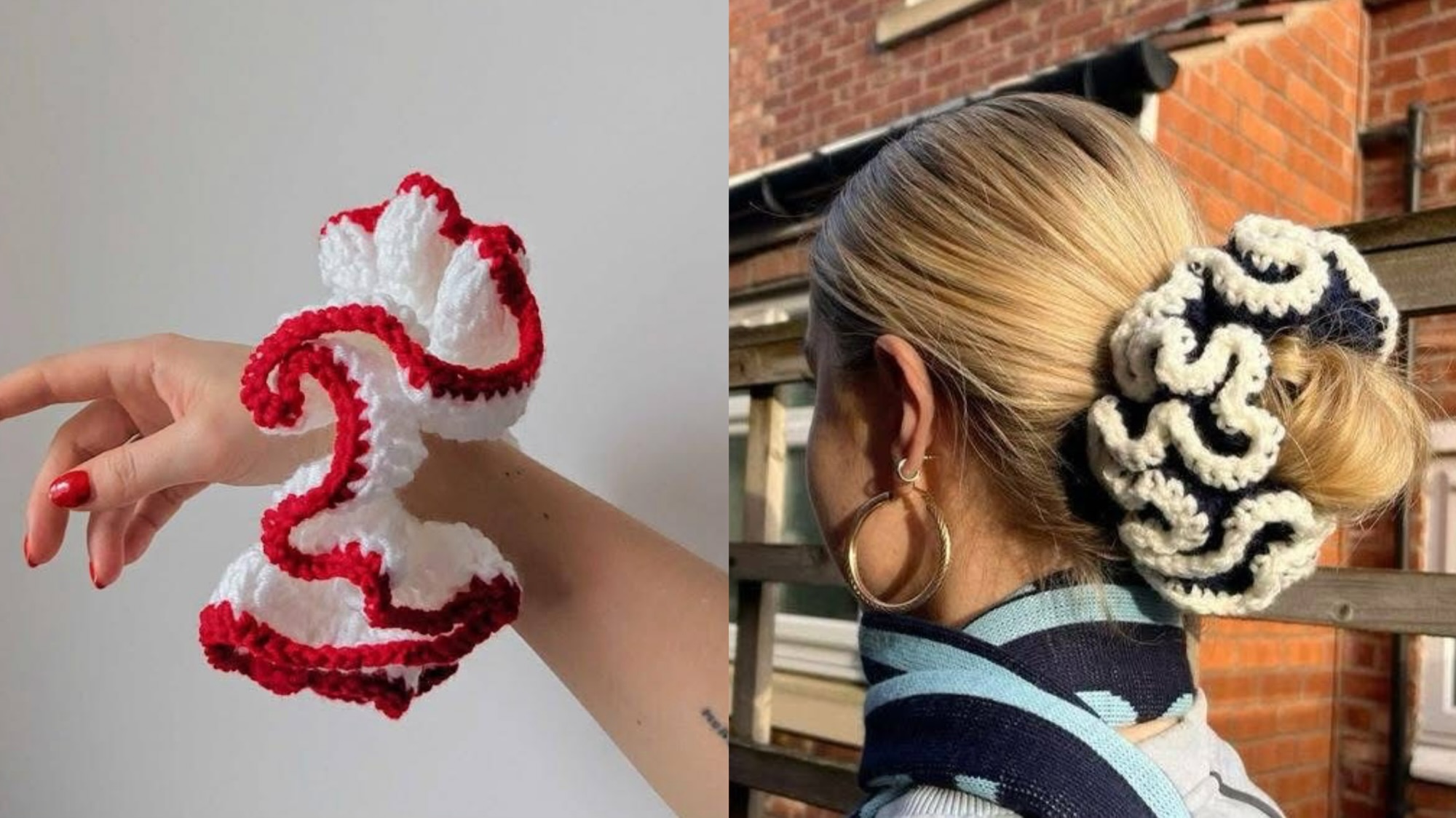 Scrunchie de Crochê: O Acessório Retrô que Volta com Tudo