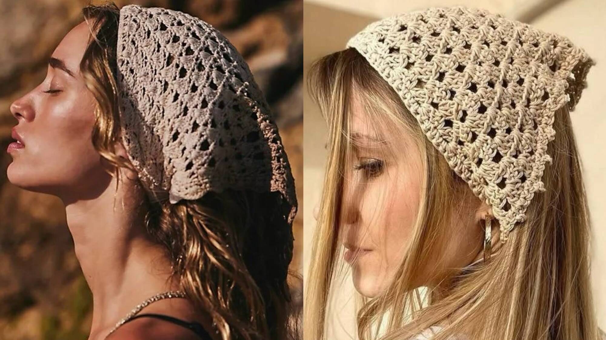 Aprenda Bandanas de Crochê Passo a Passo com Gráficos e Vídeos – Moda ...