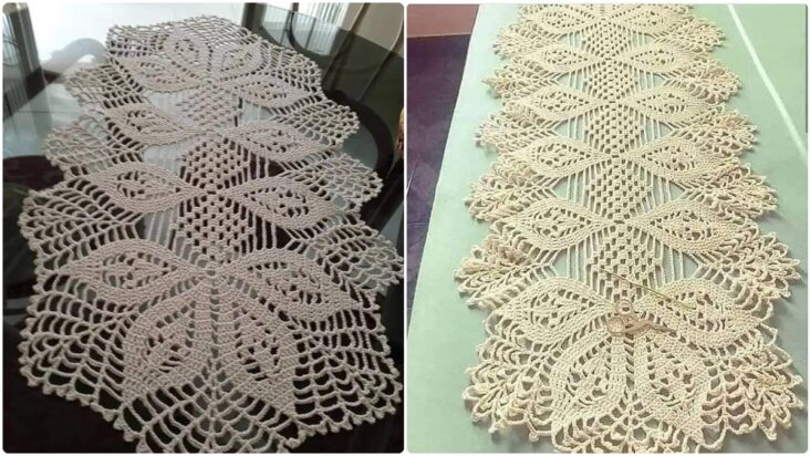 Caminhos de Mesa de Crochê Fácil com Gráficos Passo a Passo!