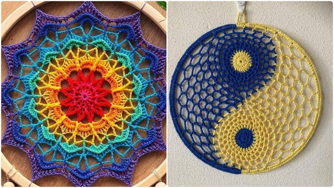 21 Mandalas de Crochê com Gráficos: Encante sua Decoração com Arte e ...