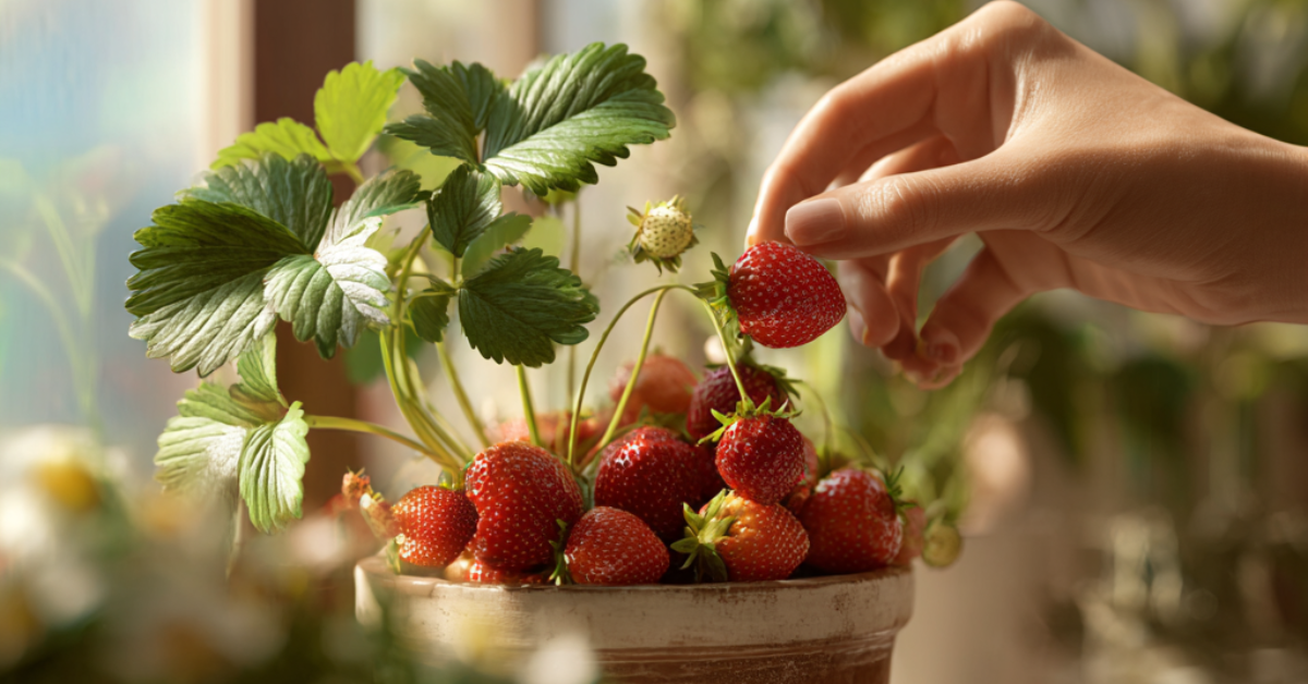 6 Dicas para cultivar morangos em vaso e deixar a decoração da sua casa ...